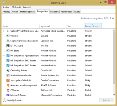 Po spuštění | Moje Znalosti